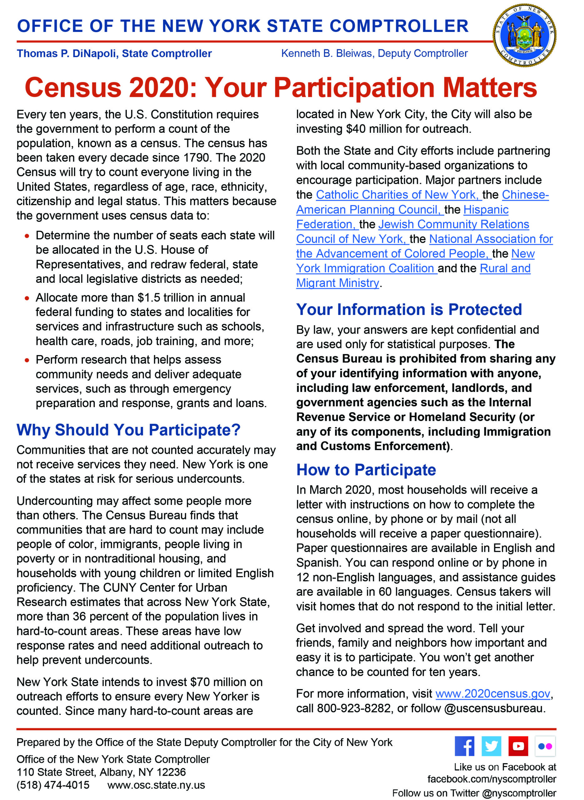 2020 Census: Your Participation Matters | Averill Park Central School ...