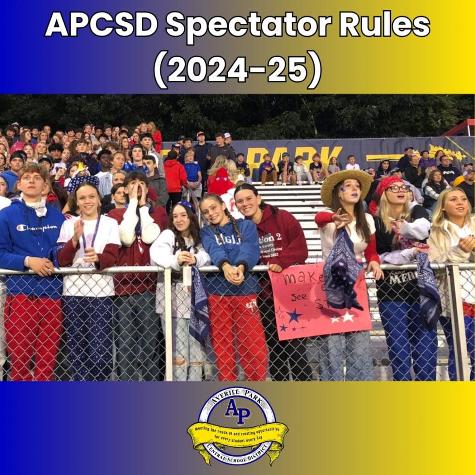 Spectator Rules (2024-25) | Averill Park Central School District