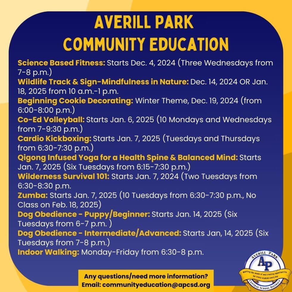 Community Education | Averill Park Central School District