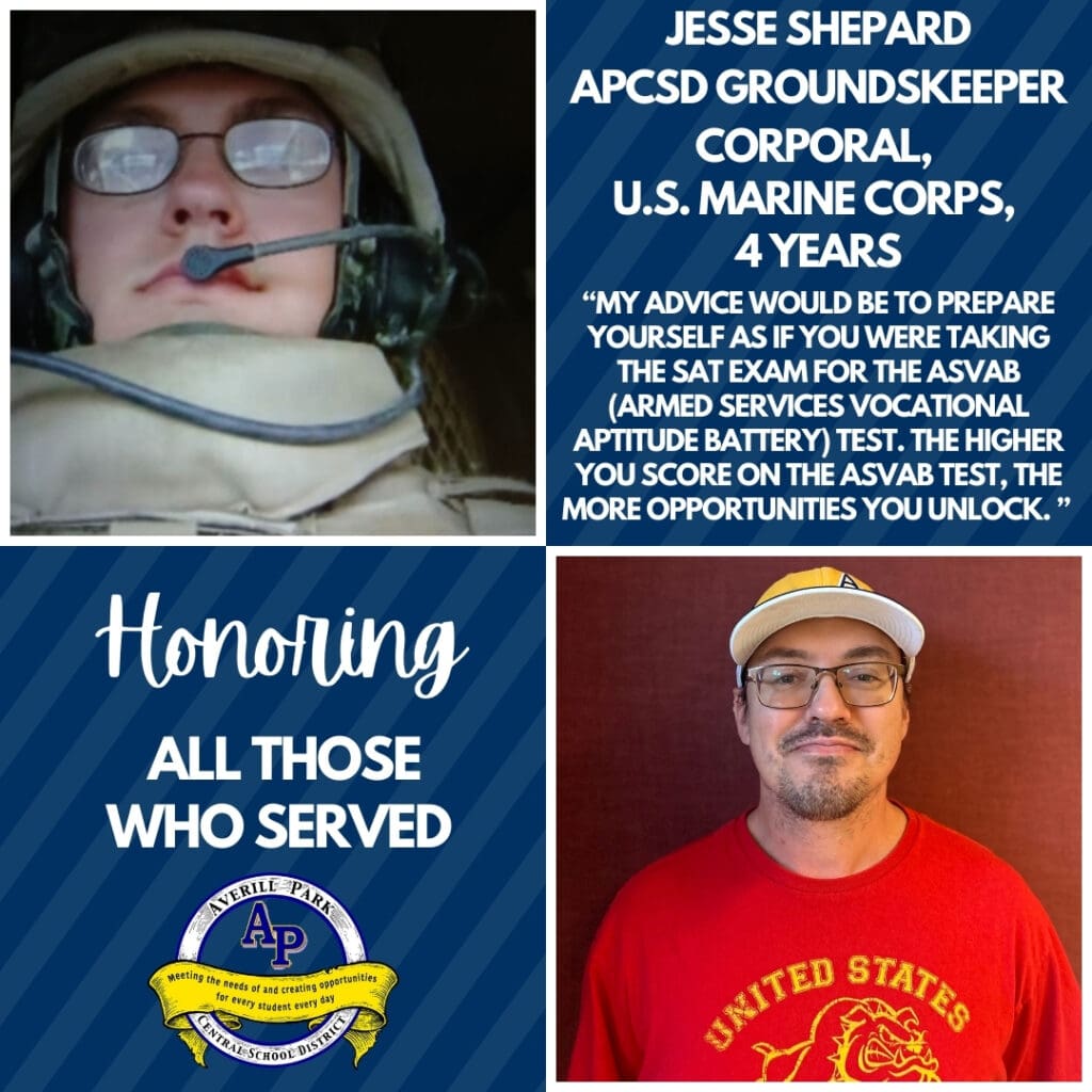 Honoring Those Who Served: Jesse Shepard | Averill Park Central School ...